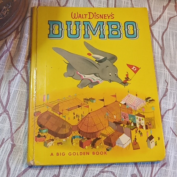 Other | Walt Disneys Dumbo Book By A Big Golden Book | Poshmark